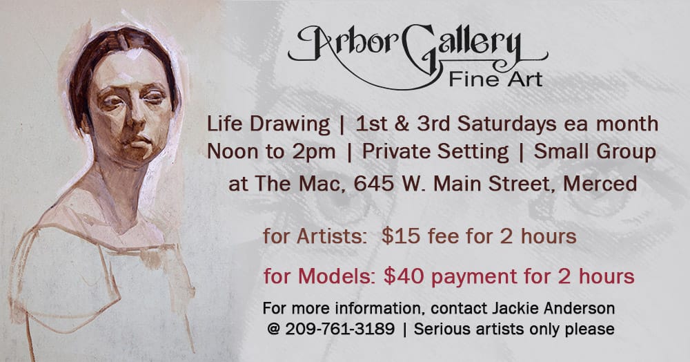 Feb 3 Life Drawing by Arbor Gallery at The MAC - arborgalleryfineart.com